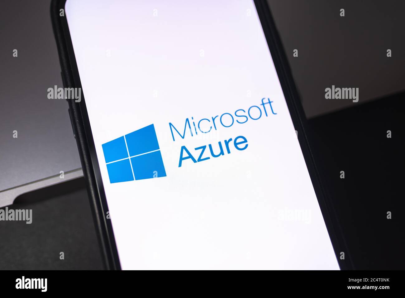 Microsoft Azure logo on smartphone screen Stock Photo - Alamy