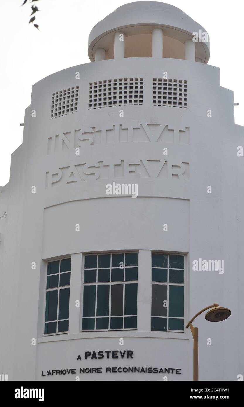 Façade of the Pasteur Institute in Dakar, Senegal Stock Photo - Alamy