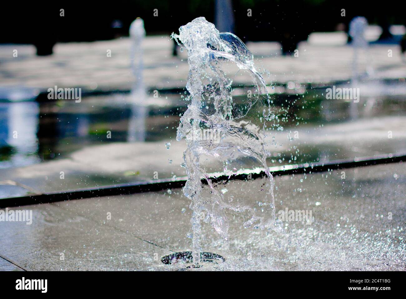 Close-up of an outdoor fountain and marble pool Stock Photo - Alamy