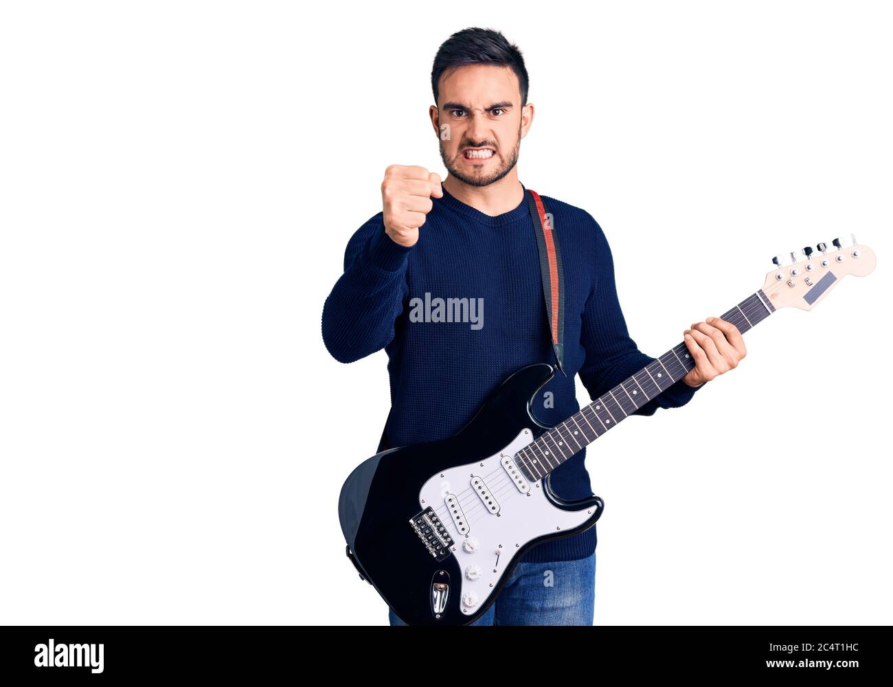 Frustrated guitarist hi-res stock photography and images - Alamy