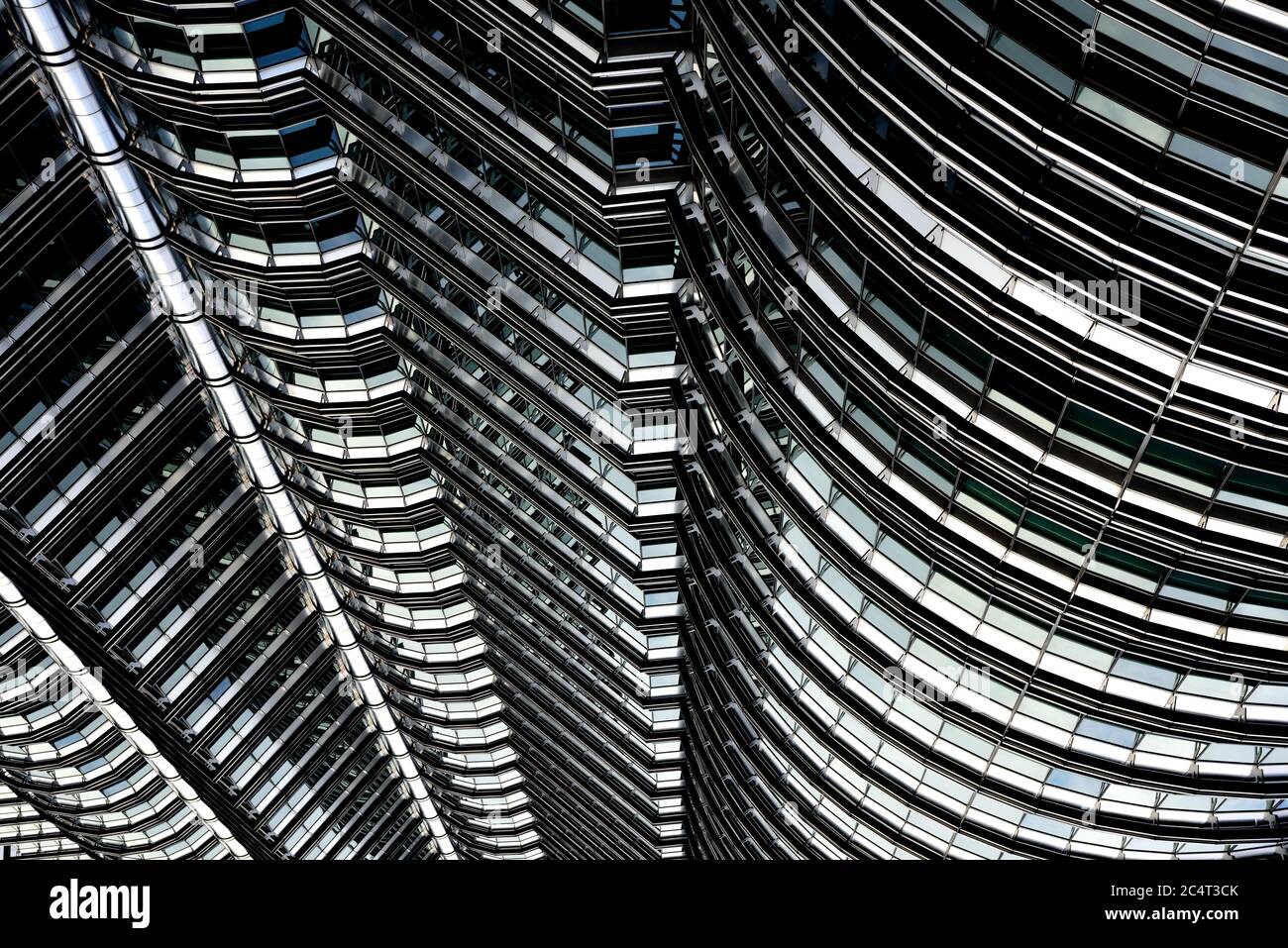 Urban modern tower skyscraper repeating patterns view downwards Stock ...