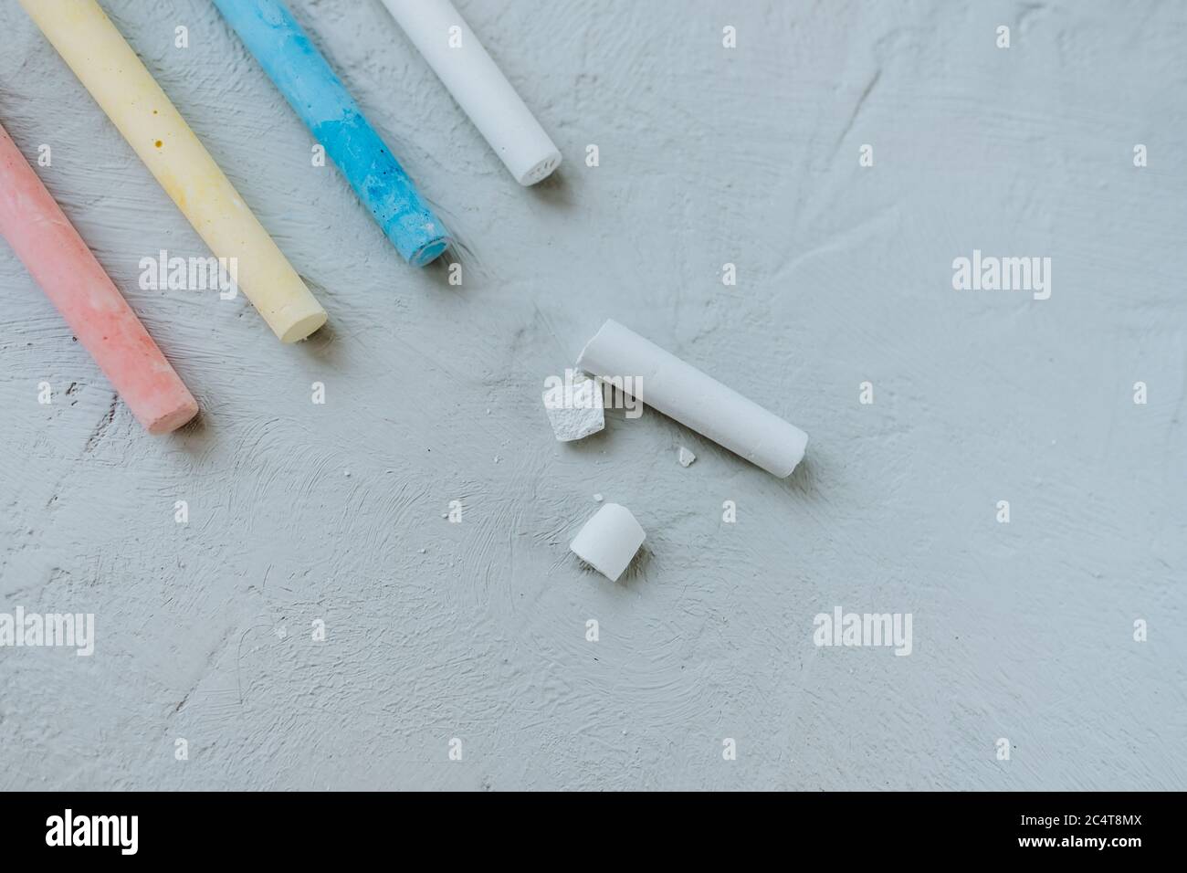 Multi colored crayons Stock Photo - Alamy
