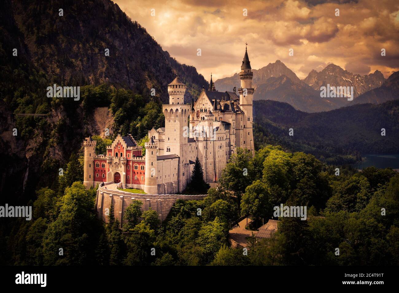 Famous Neuschwanstein Castle in Bavaria Germany Stock Photo - Alamy