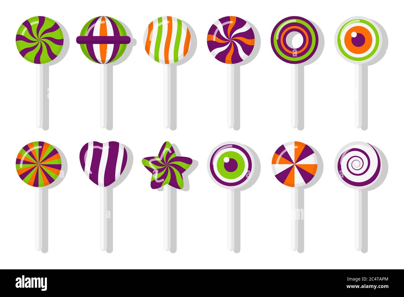 Halloween Swirl Lollipops