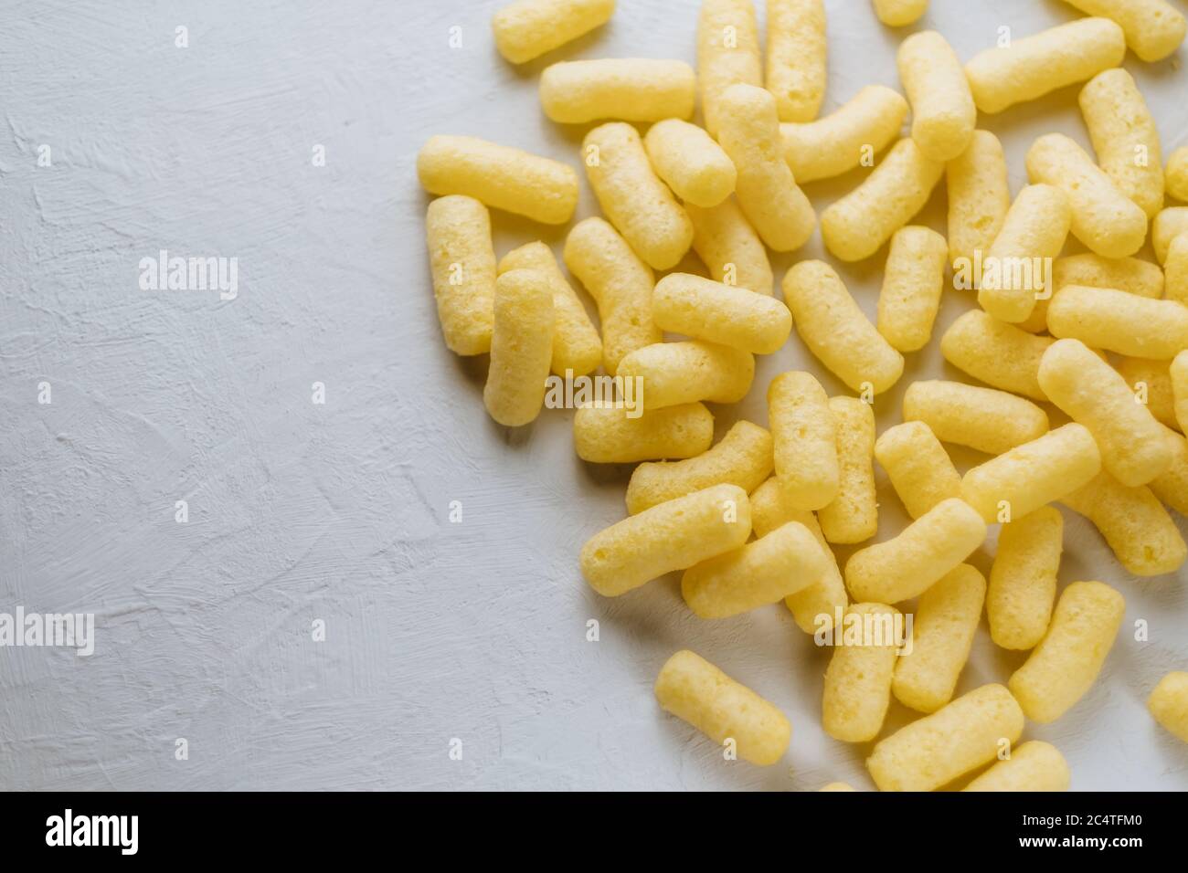 Corn sticks with milk Stock Photo - Alamy