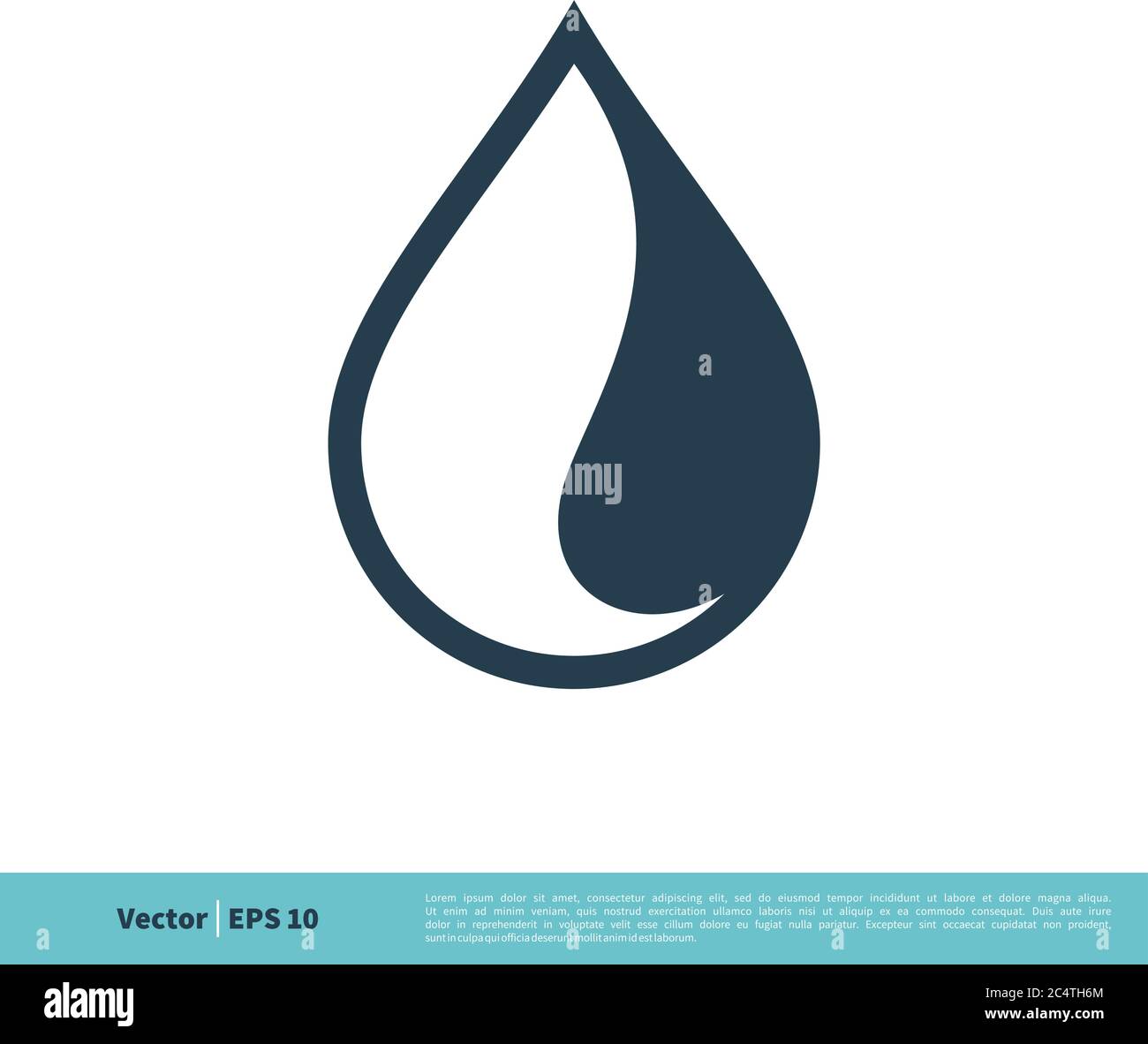 Droplet Drop Water Icon Vector Logo Template Illustration Design ...