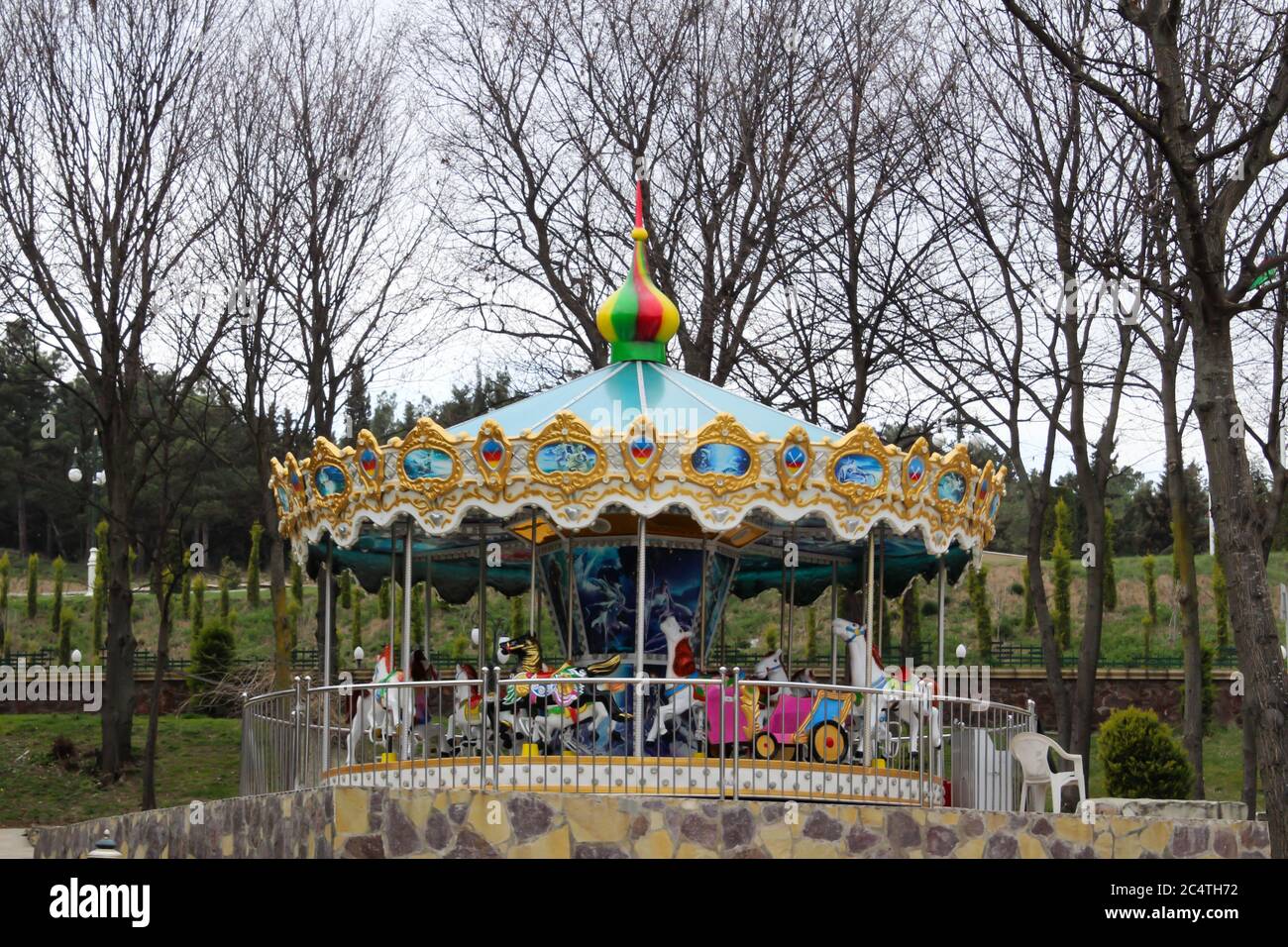 High chair carousel fun fair hi-res stock photography and images - Alamy
