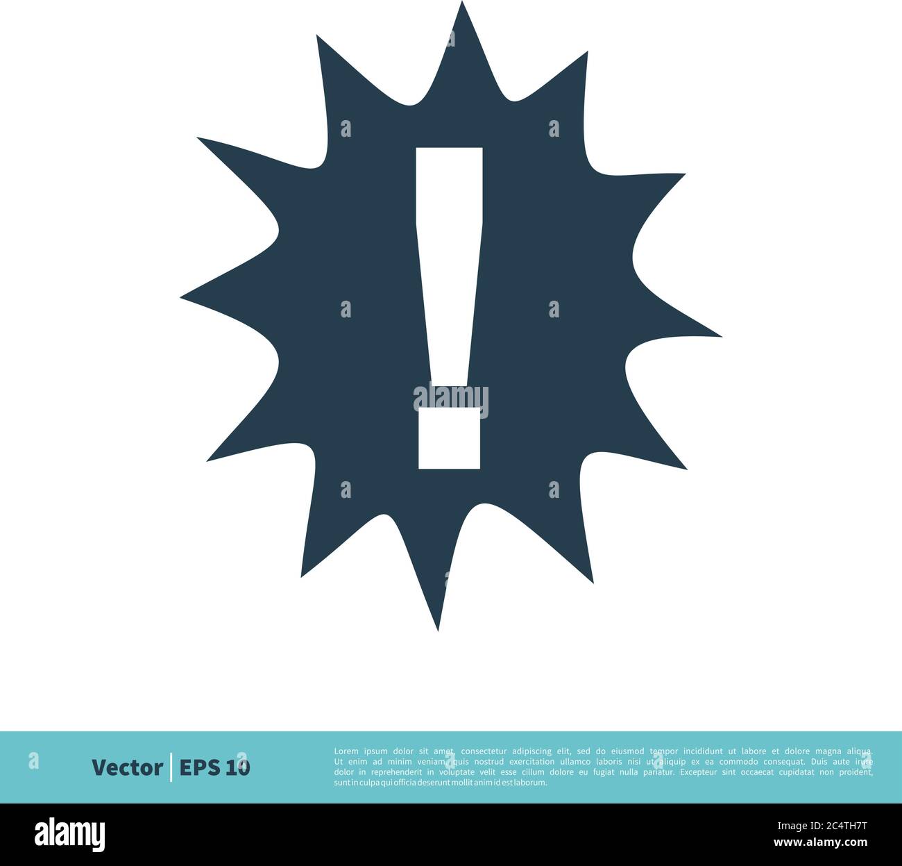 Exclamation Icon Vector Logo Template Illustration Design. Vector EPS ...