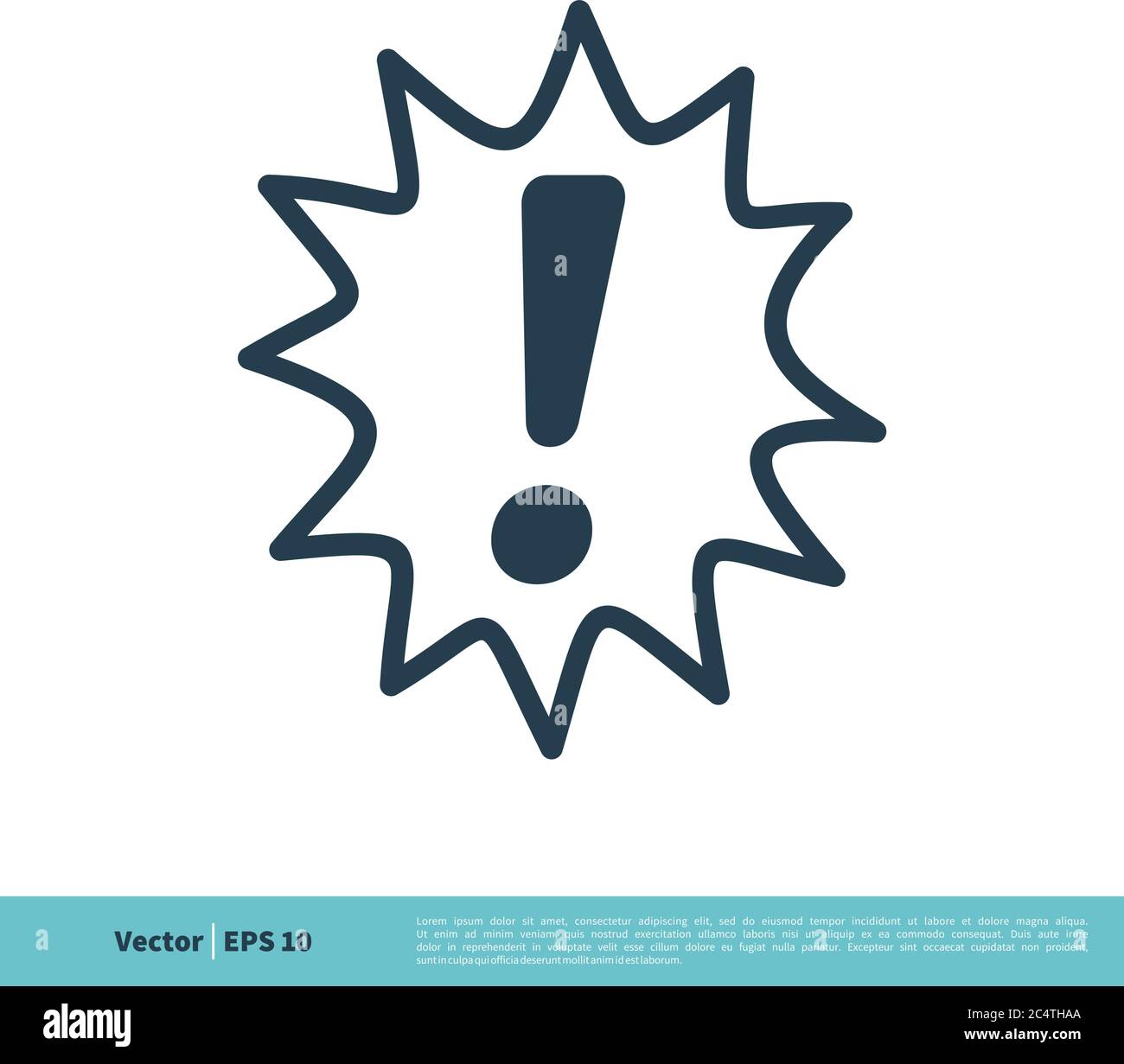 Exclamation Icon Vector Logo Template Illustration Design. Vector EPS ...