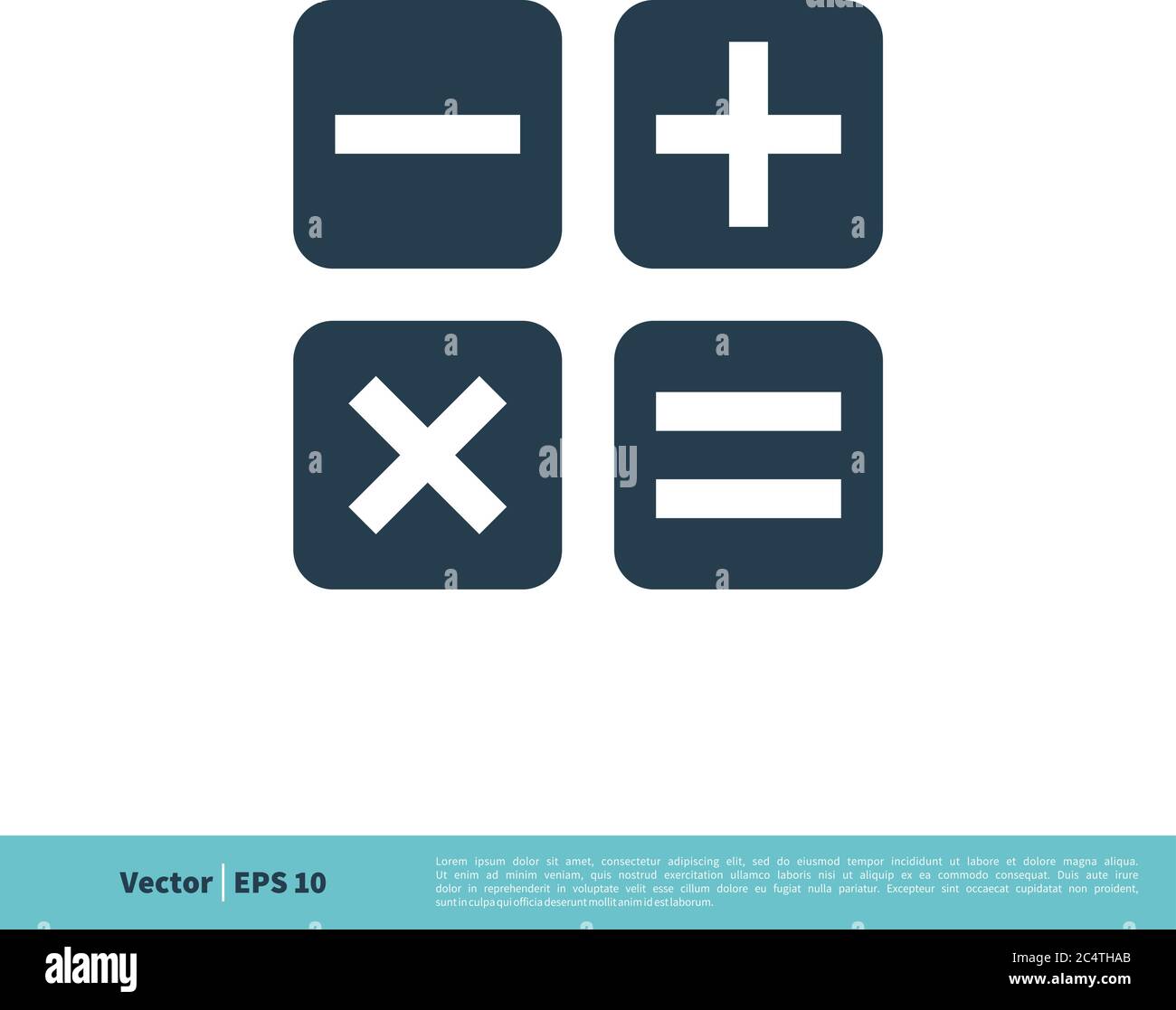 Calculator Stationery Icon Vector Logo Template Illustration Design ...