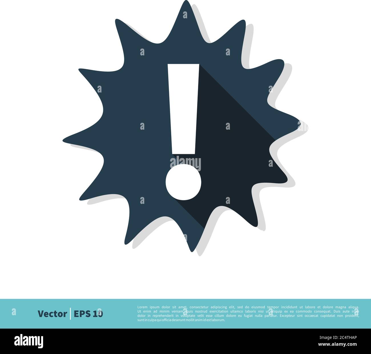 Exclamation Icon Vector Logo Template Illustration Design. Vector EPS ...