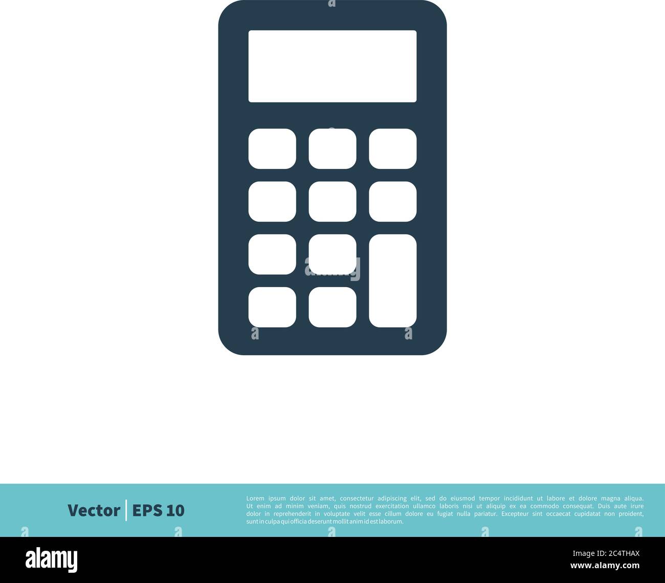 Calculator Stationery Icon Vector Logo Template Illustration Design ...