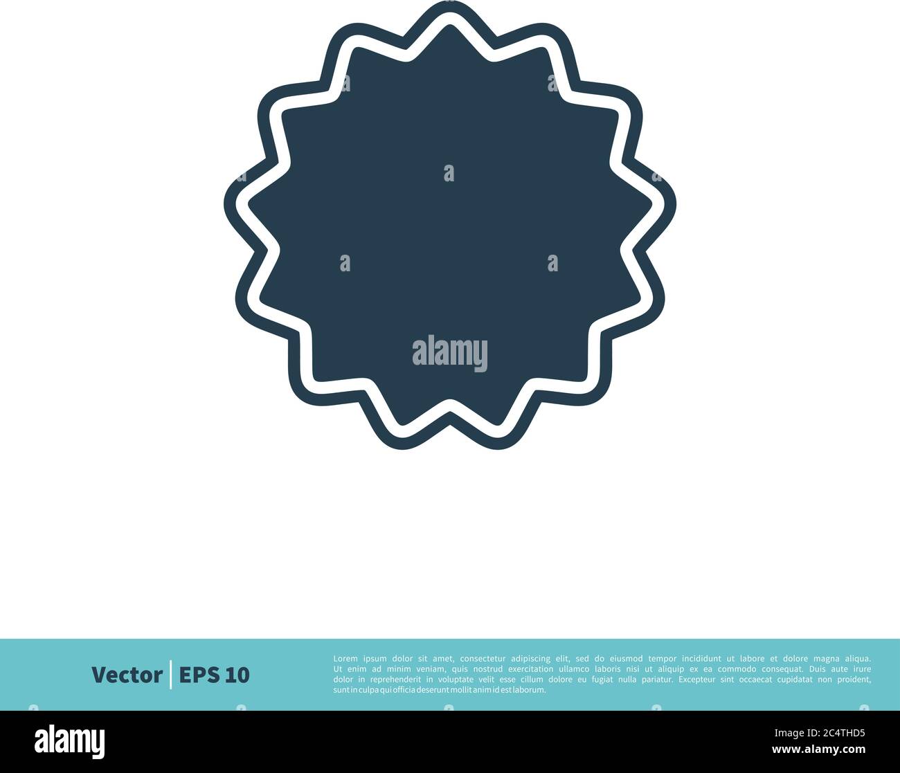 Rosette Badge Icon Vector Logo Template Illustration Design. Vector EPS ...