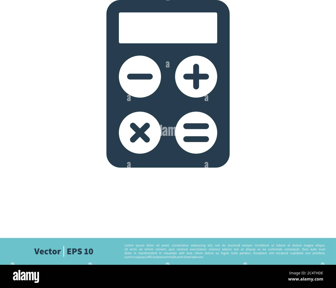 Calculator Stationery Icon Vector Logo Template Illustration Design ...