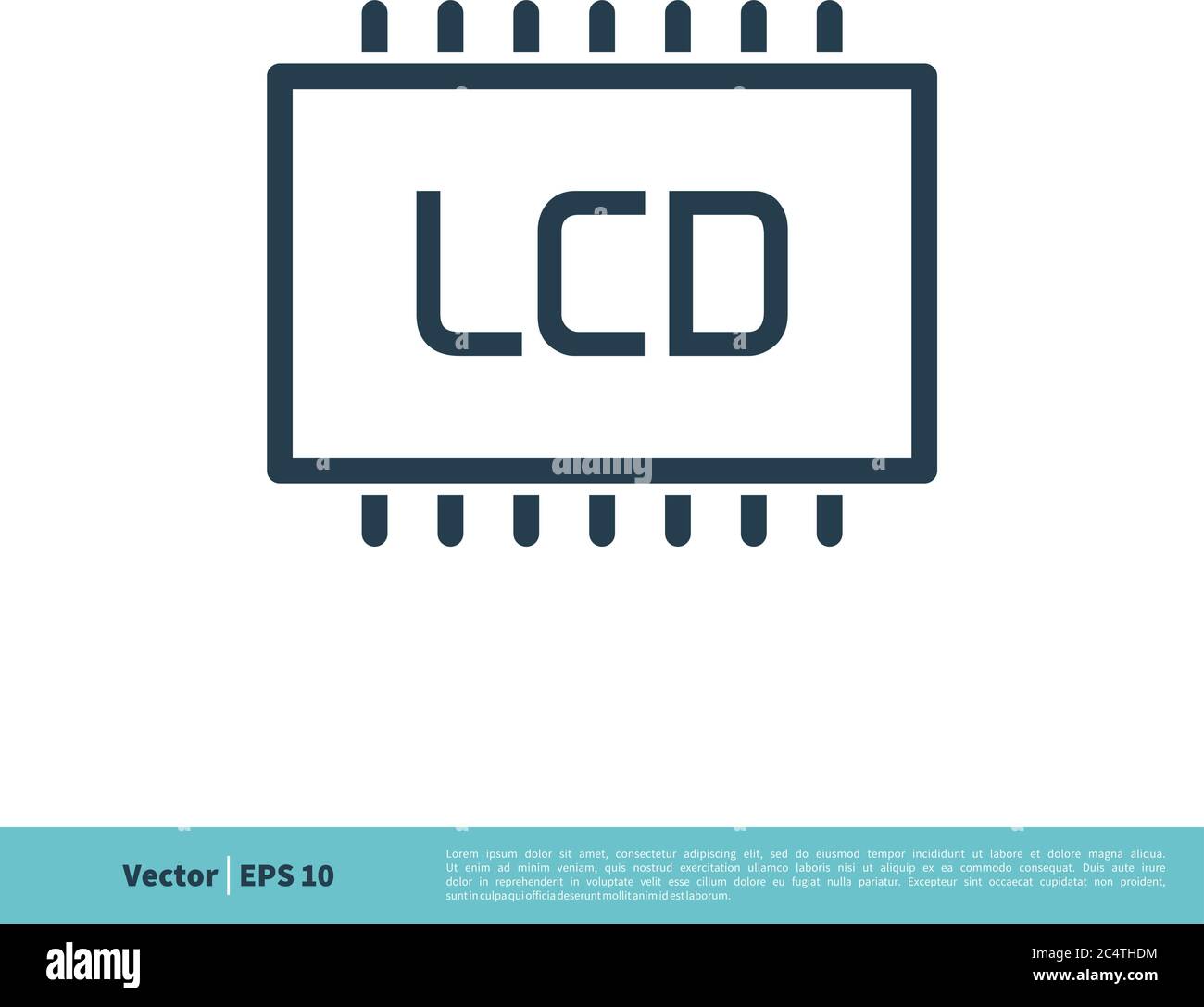 LCD Icon Vector Logo Template Illustration Design. Vector EPS 10 Stock ...