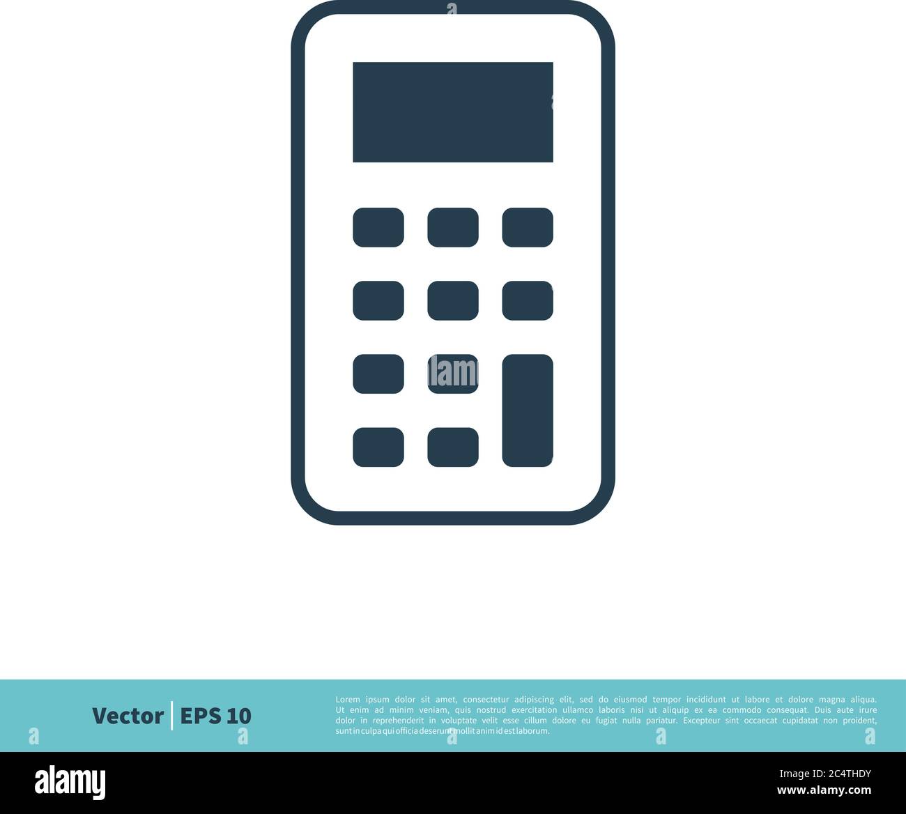 Calculator Stationery Icon Vector Logo Template Illustration Design ...