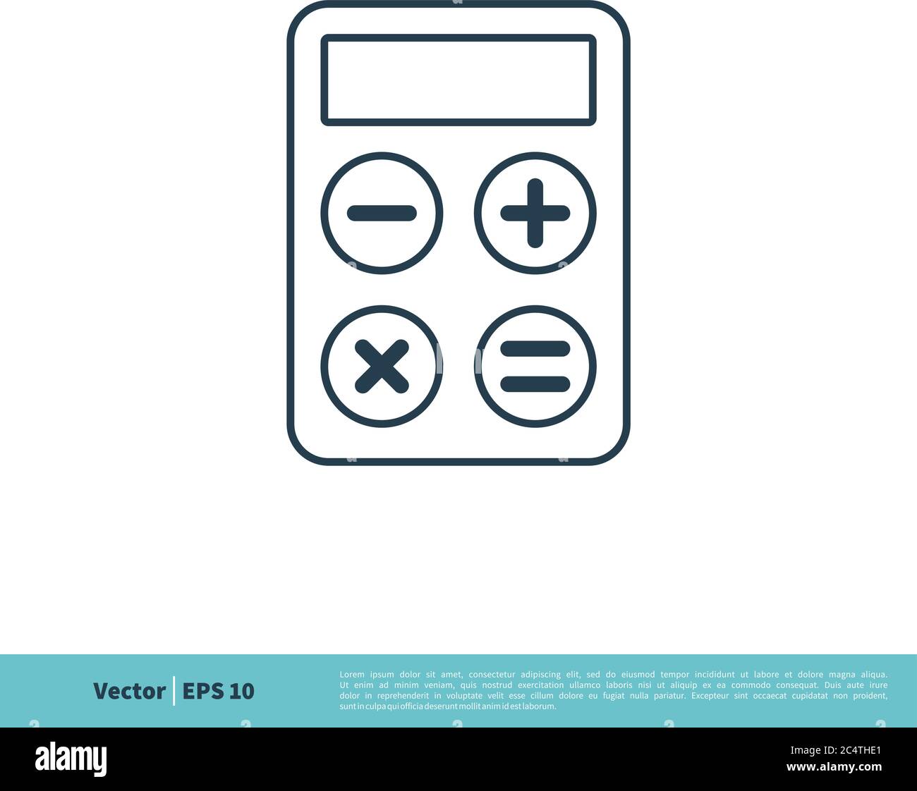 Calculator Stationery Icon Vector Logo Template Illustration Design ...
