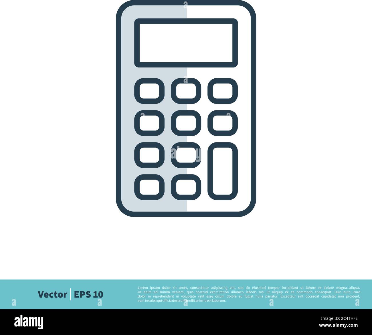Calculator Stationery Icon Vector Logo Template Illustration Design ...
