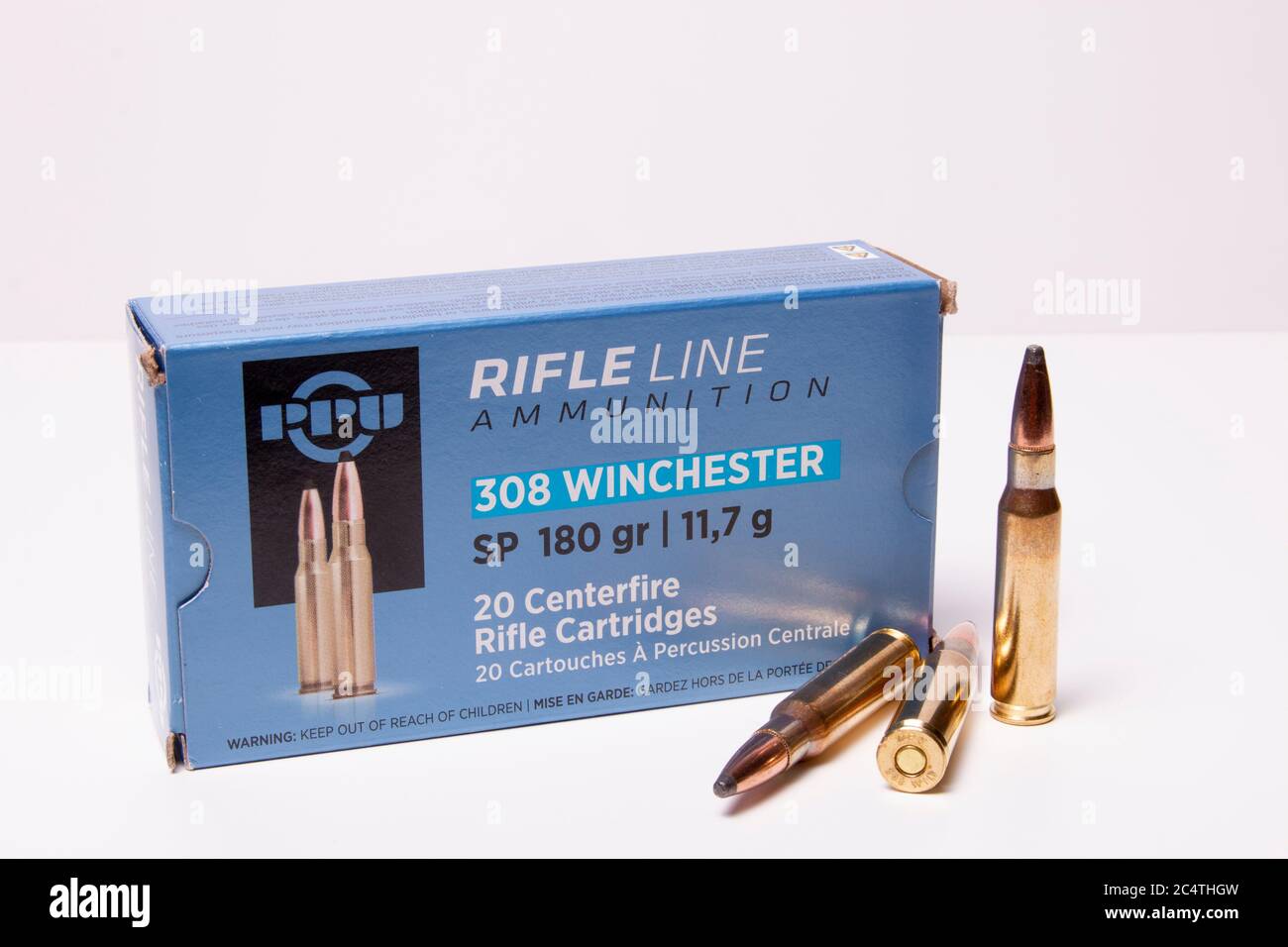 Line Of Bullet Cartridges Ammunition High Resolution Stock Photography ...