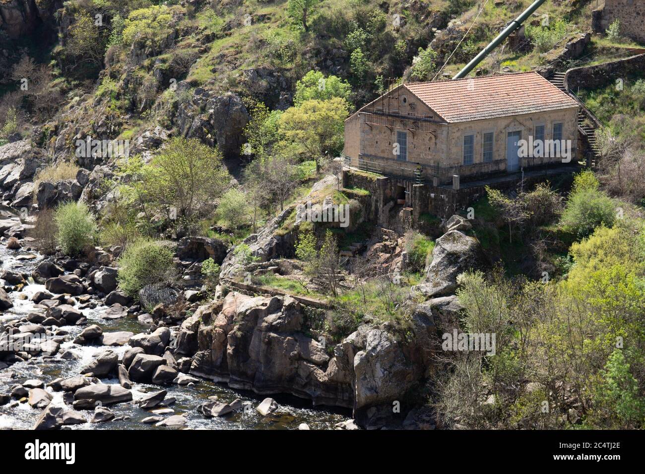 Closeup shot of a small house on a valley during daylight Stock Photo ...