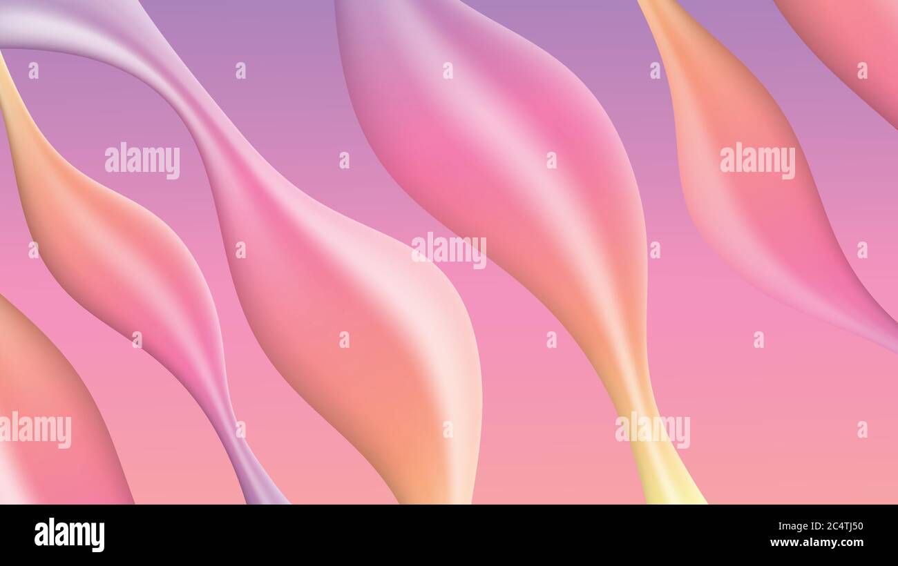 Fluid style wallpaper or abstract colorful flow shapes background 3D ...