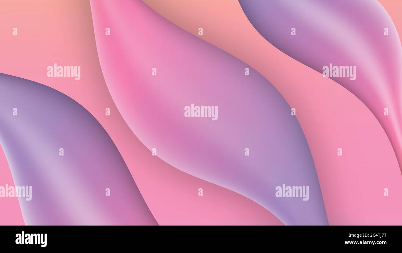 Fluid style wallpaper or abstract colorful flow shapes background 3D elements. Eps10 vector ...