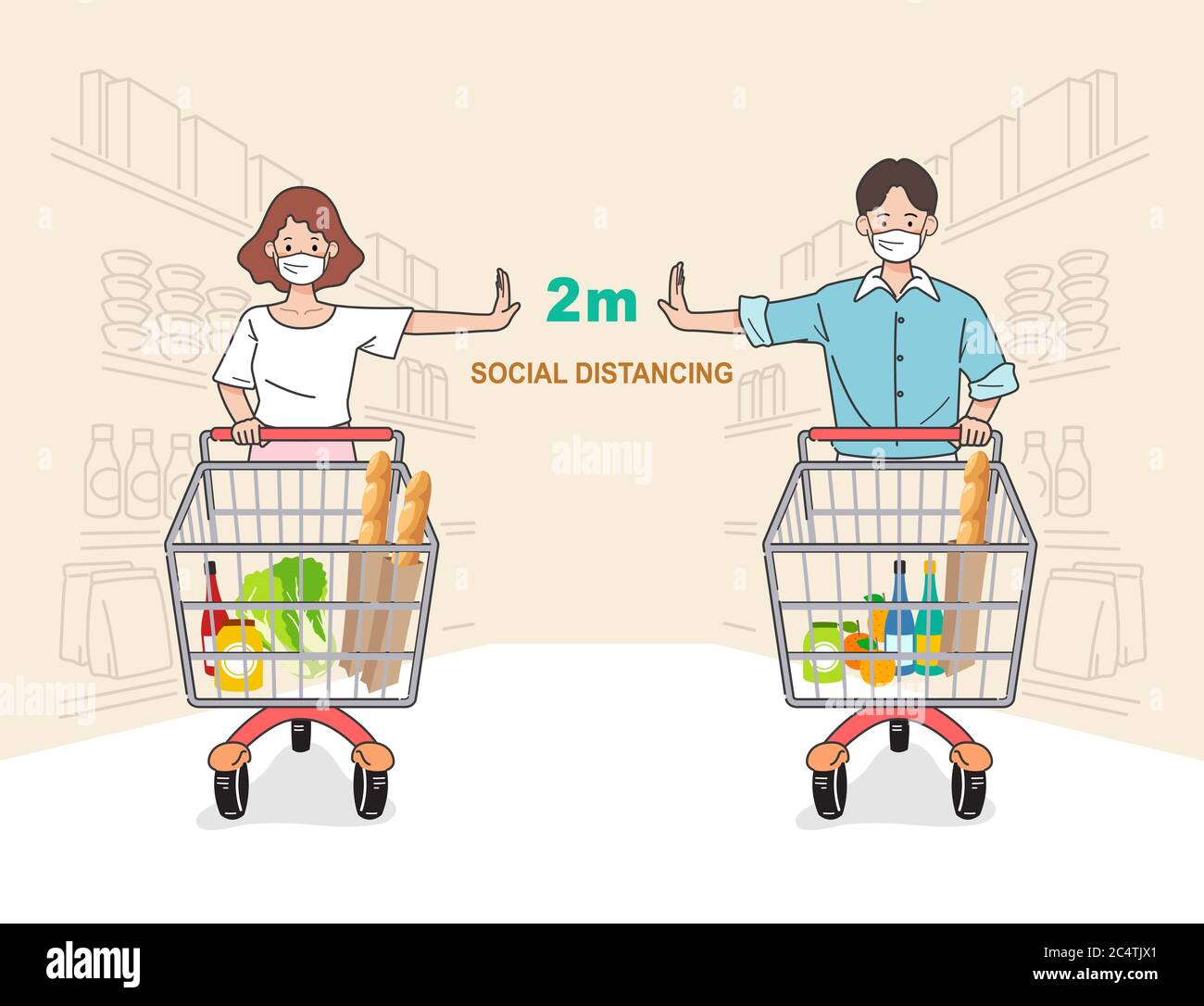 COVID-19 The concept of social distance to prevent the spread of ...