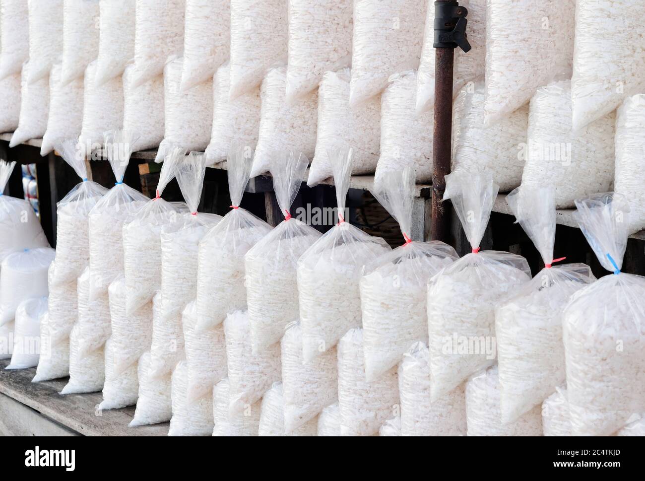 Big Grains of Salt in Plastic Bags Stock Photo - Alamy