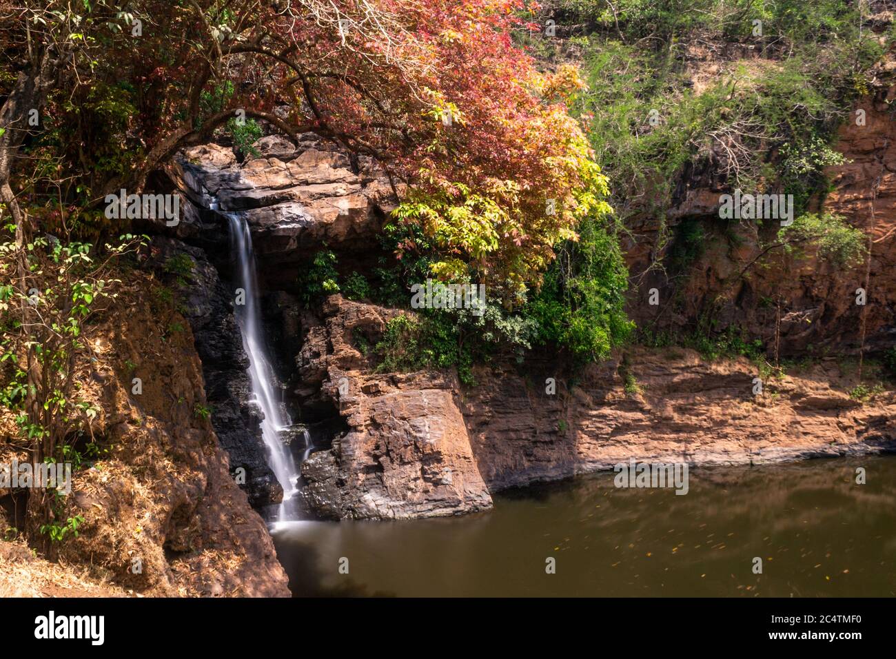 Harvalem waterfall hi-res stock photography and images - Alamy