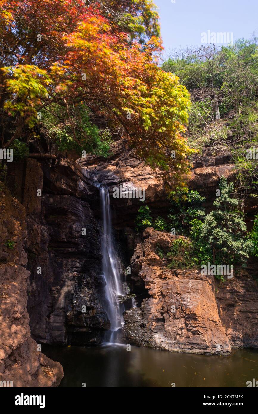 Harvalem waterfall hi-res stock photography and images - Alamy