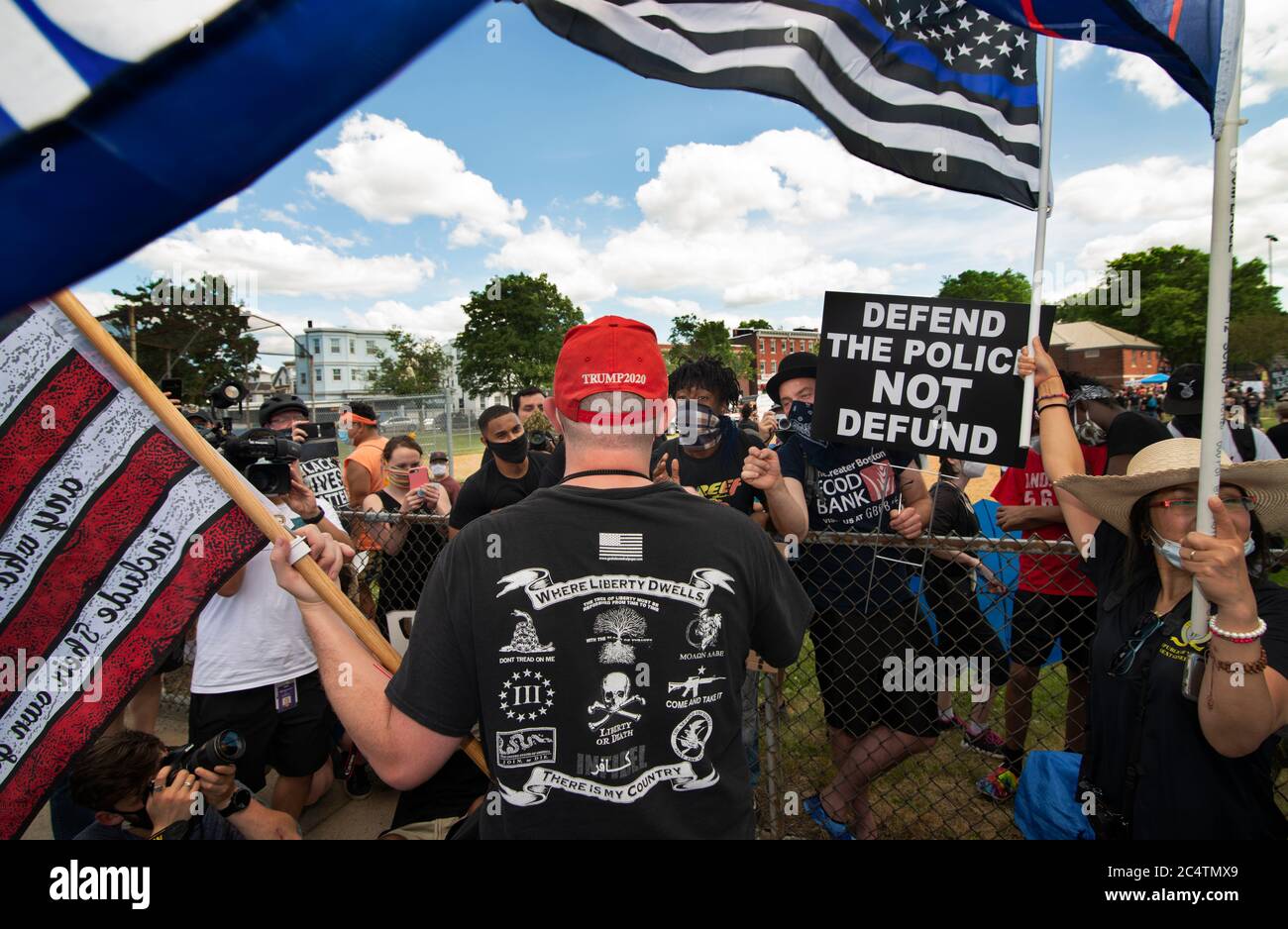 Hundreds gathered at Town Field Park in the Dorchester neighborhood of ...