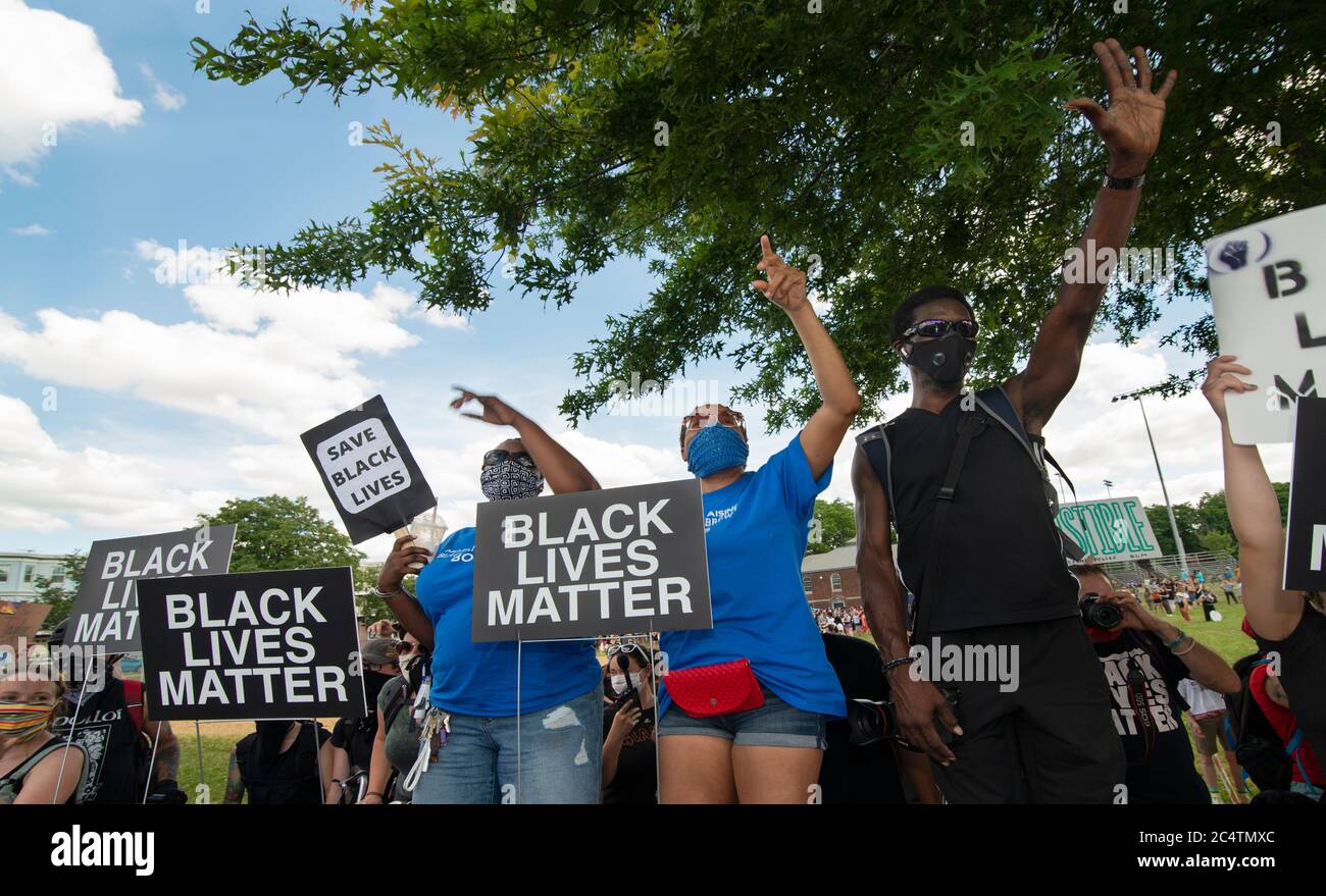 Hundreds gathered at Town Field Park in the Dorchester neighborhood of ...