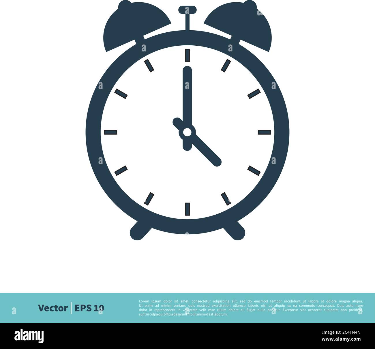 Wake Up Clock Icon Vector Logo Template. Alarm Clock Icon Vector Logo ...