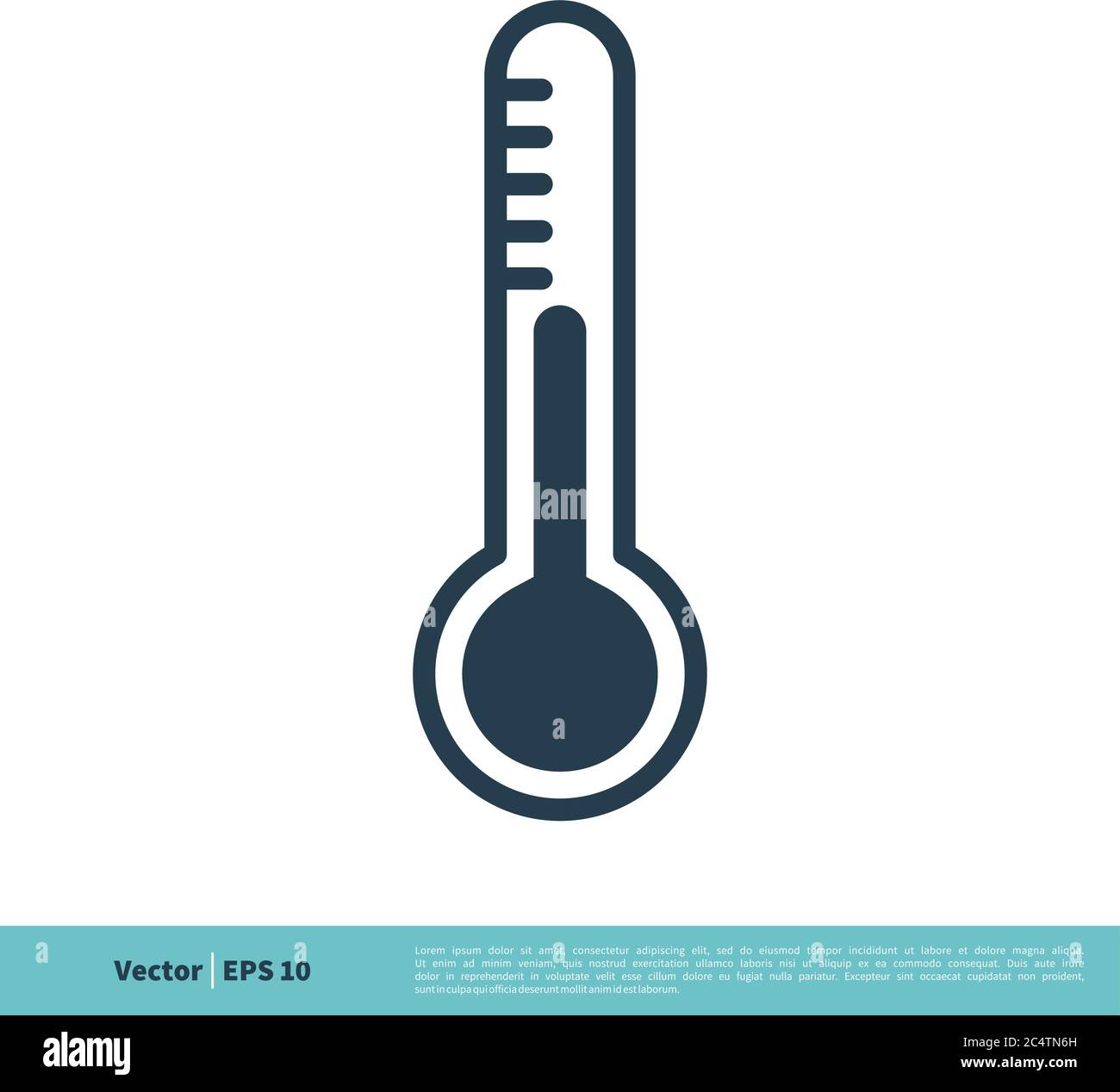 Thermometer Icon Vector Logo Template Illustration Design. Vector EPS ...