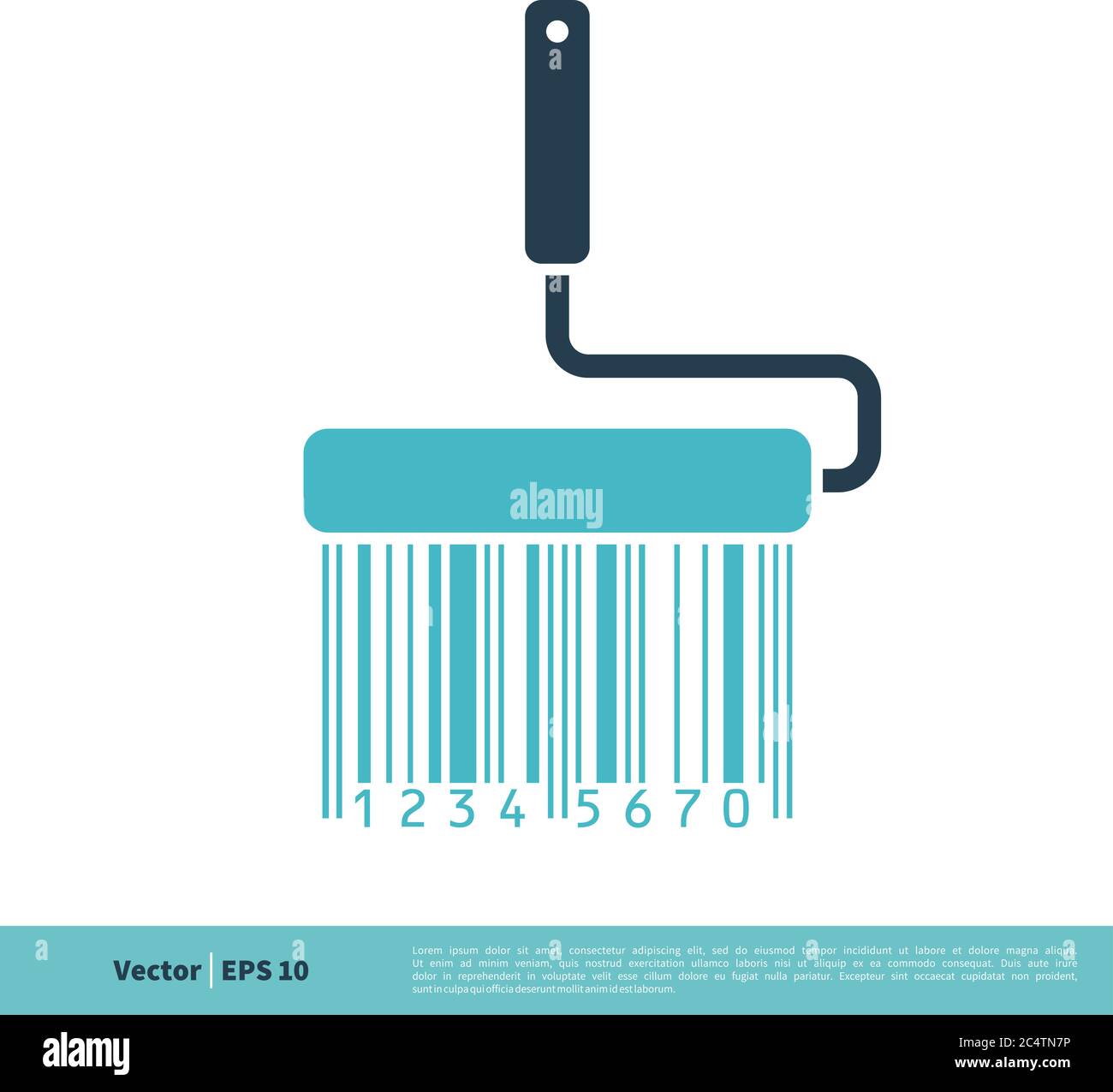 Bar-code Sign Icon Vector Logo Template Illustration Design. Vector EPS ...