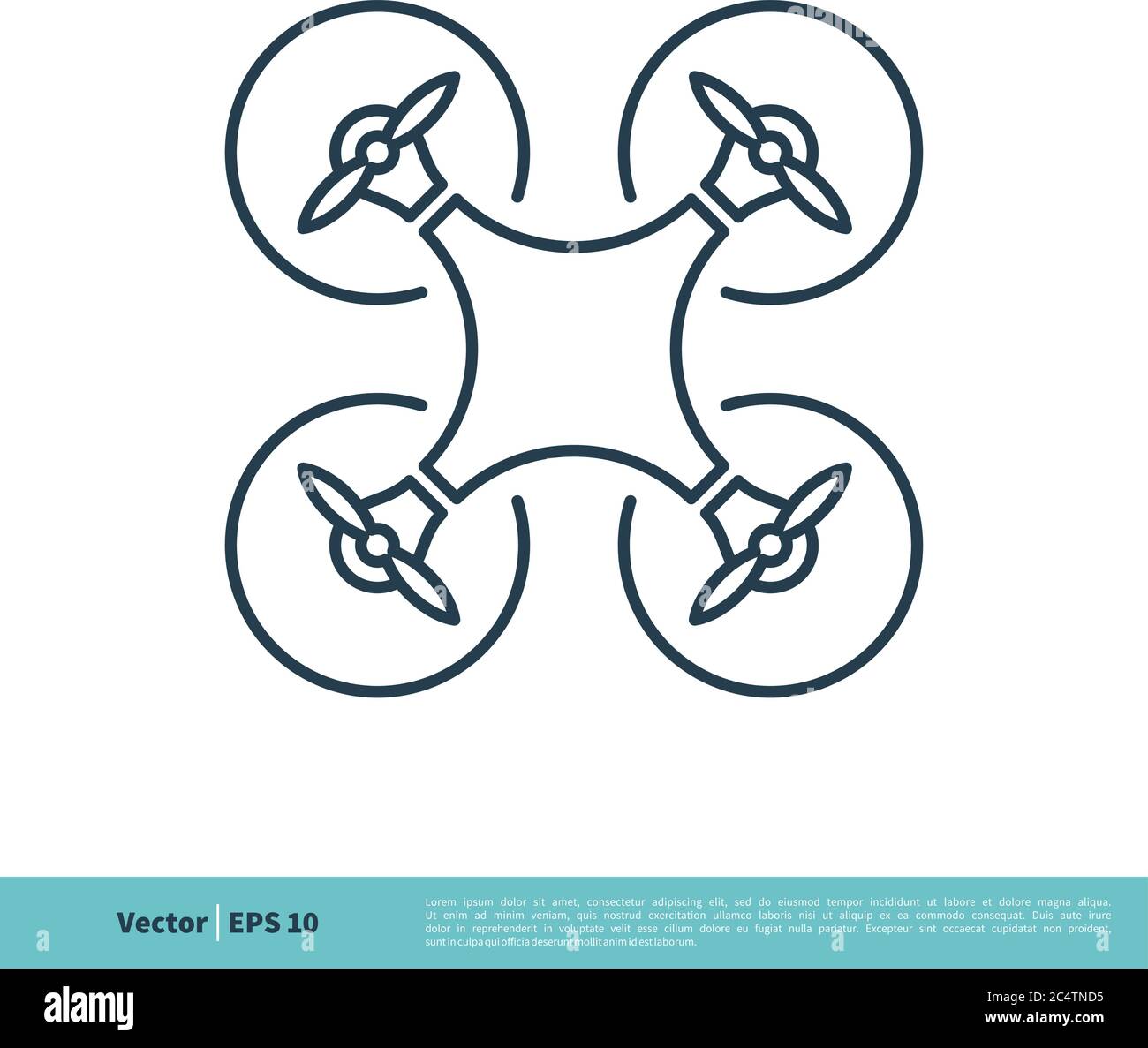 Drone Icon Vector Logo Template Illustration Design. Vector EPS 10 ...