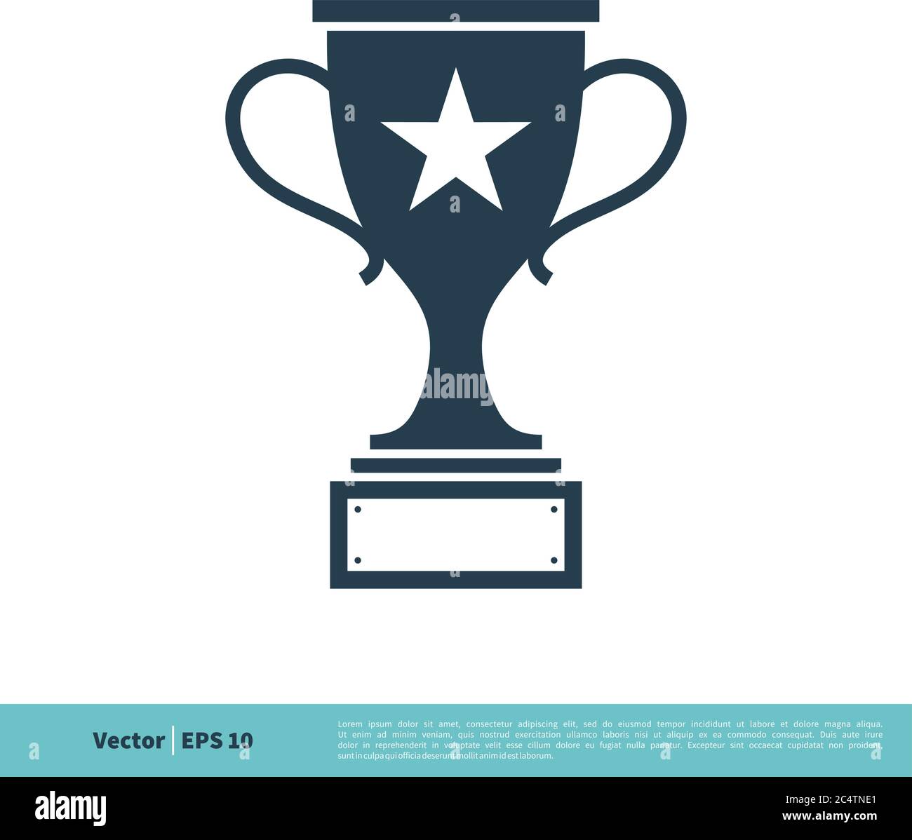 Trophy Icon Vector Logo Template Illustration Design. Vector EPS 10 ...