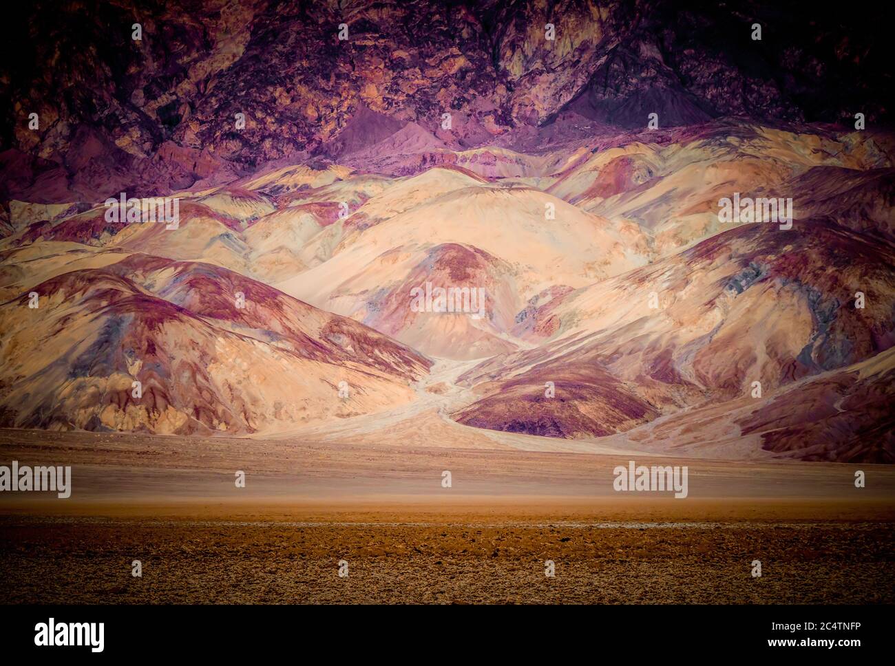The amazing colorful rocks and mountains at Death Valley National Park ...