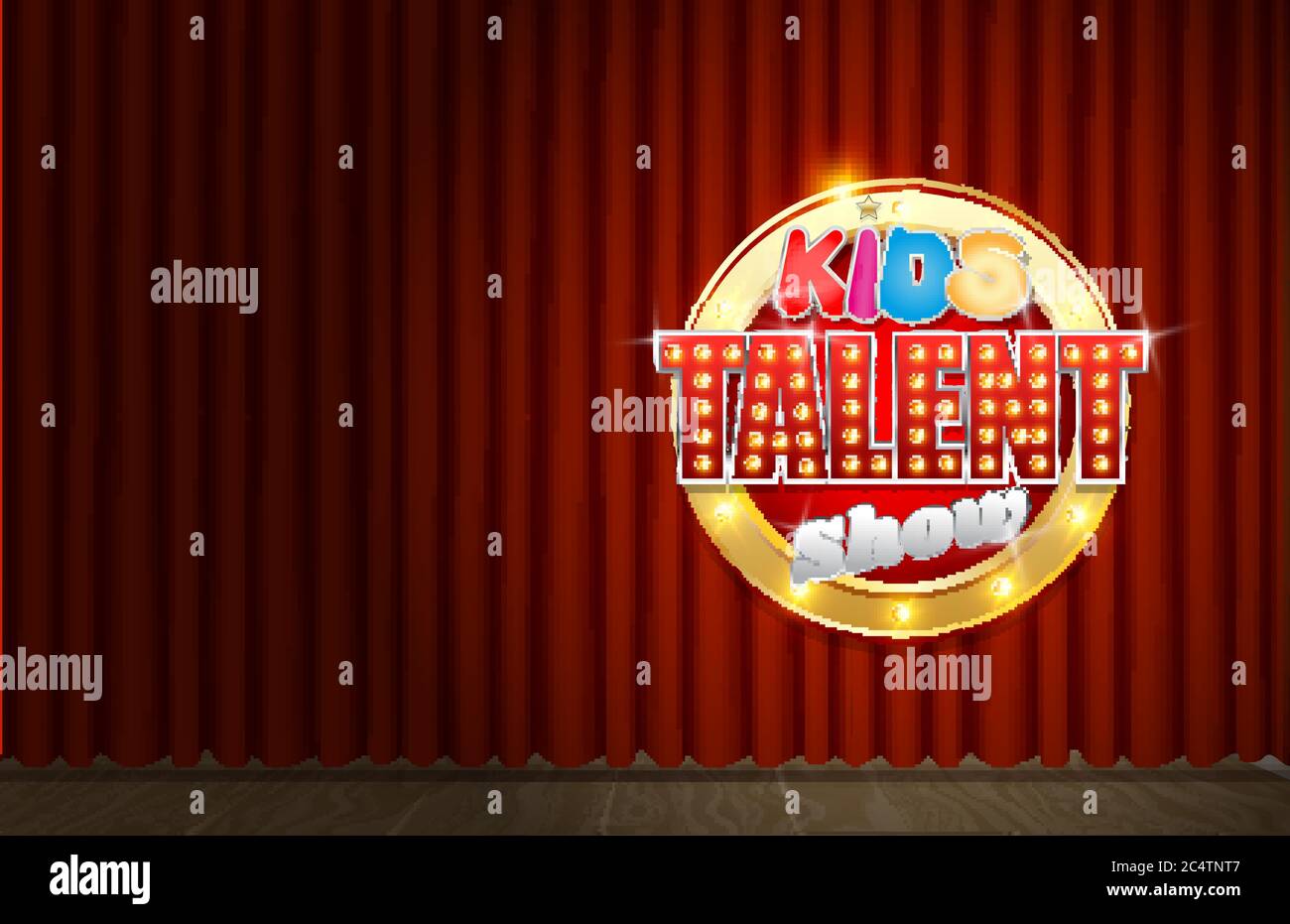 Kids tv talent show scene, vector illustration Stock Vector Image & Art ...