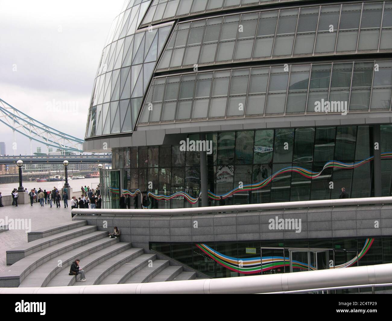 A general view of the current City Hall building located near Tower ...