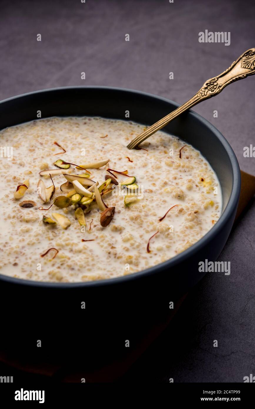 Daliya kheer or Dalia Payasam – Broken or Cracked wheat and milk ...