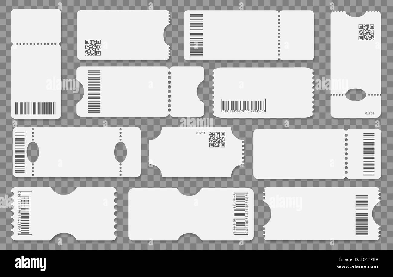 White empty coupons on transparent Stock Vector Image & Art - Alamy