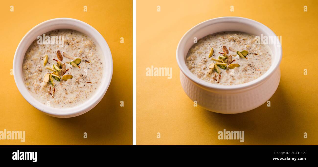 Daliya kheer or Dalia Payasam – Broken or Cracked wheat and milk ...