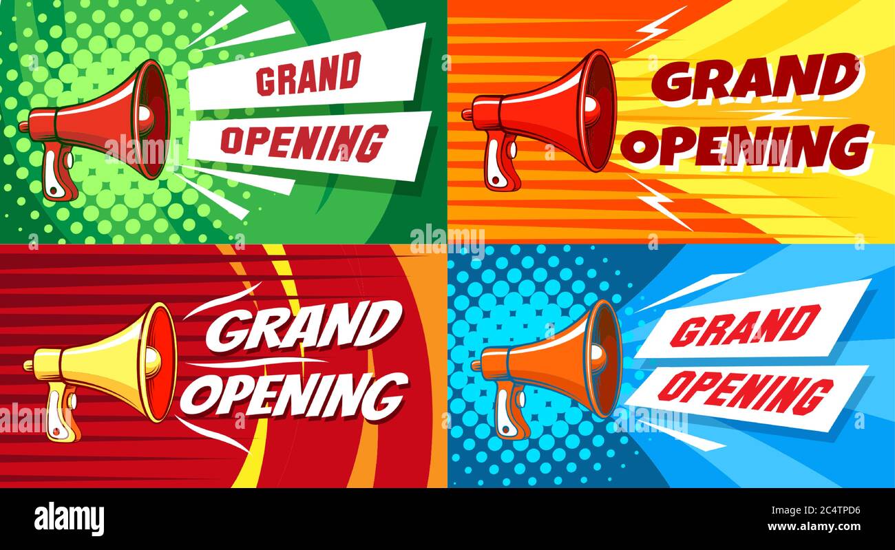 Poster announcement Stock Vector Images - Alamy