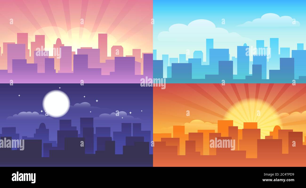 Skyline at daytime Stock Vector Images - Alamy