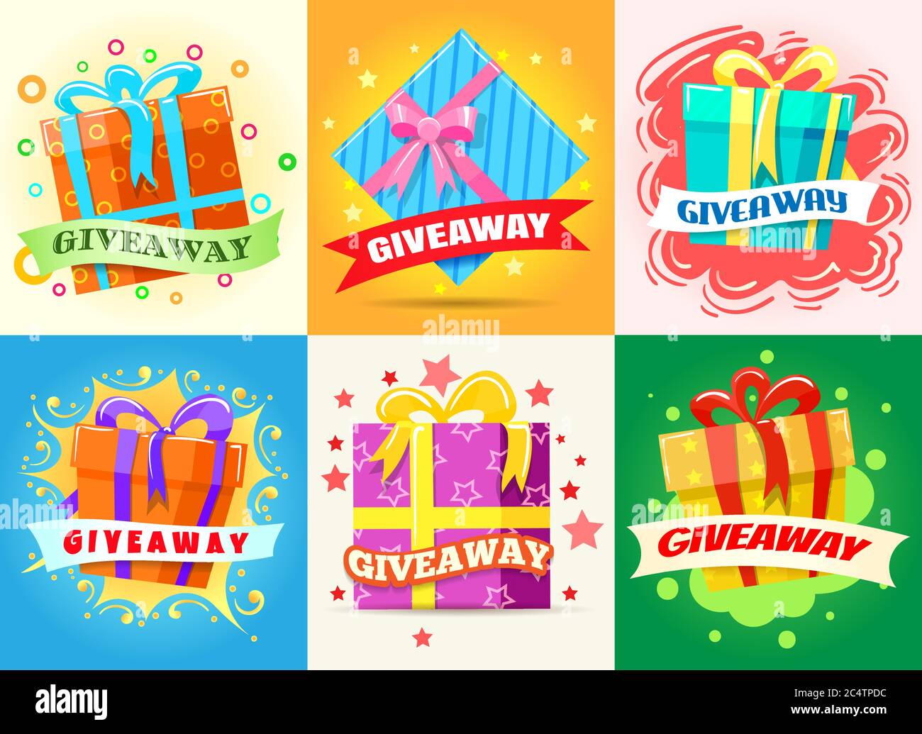 Giveaway winner poster Stock Vector Image & Art - Alamy