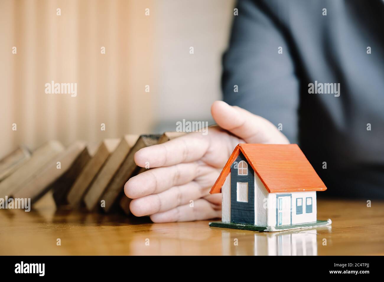 Protect the house from falling over the wooden blocks, Insurance and ...