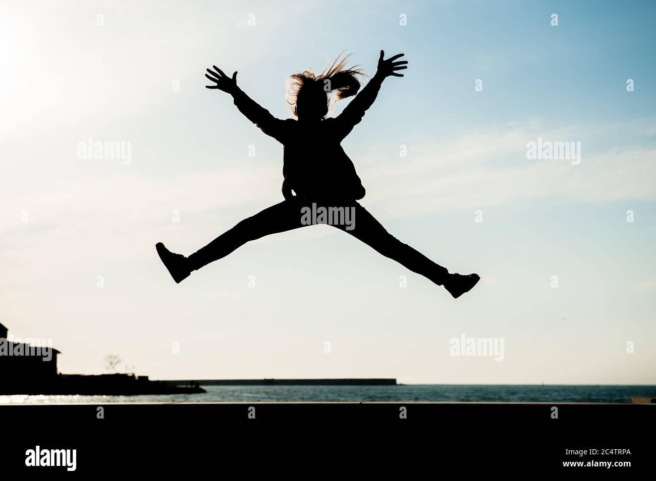 High long jump teen hi-res stock photography and images - Alamy