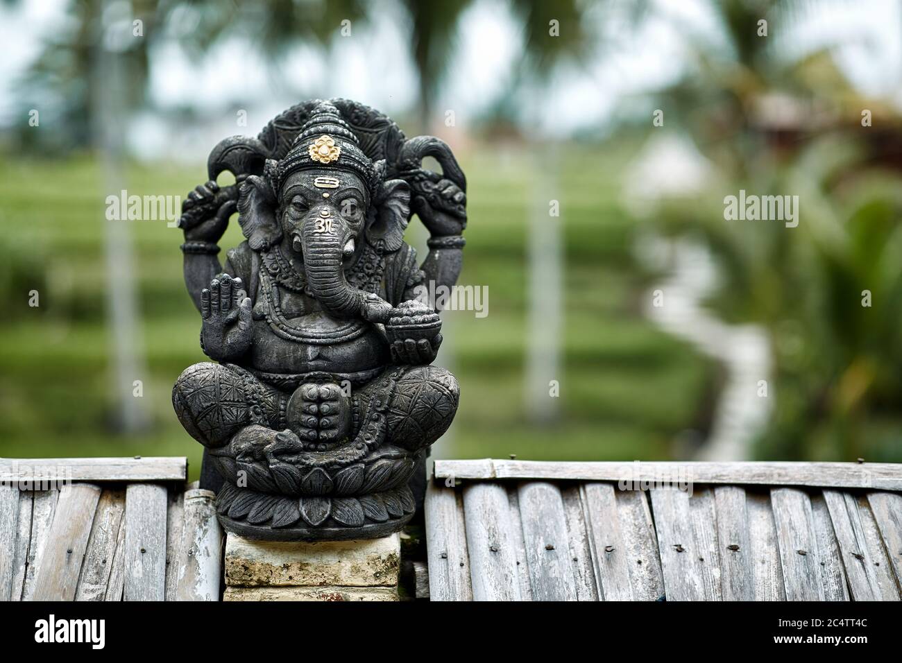 Stone Ganesha statue in Bali Stock Photo - Alamy