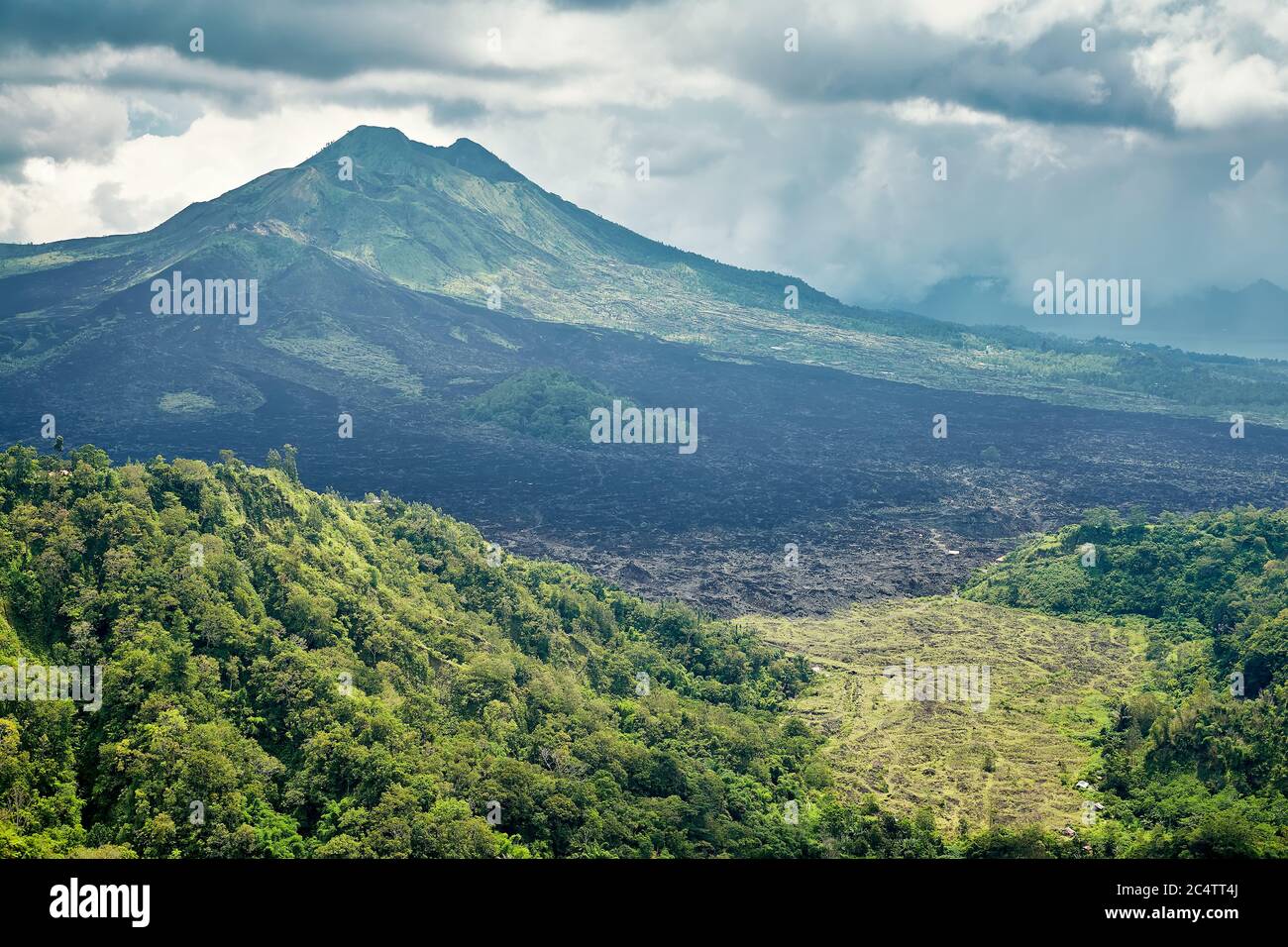 Volcano Batur in Bali, Indonesia Stock Photo - Alamy